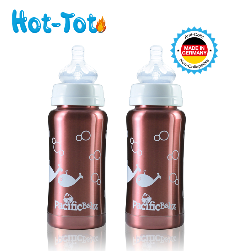 Pacific Baby Insulated Baby Bottles and Natural Bamboo Feeding ...